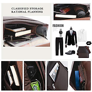 Leathario Men's Leather Shoulder Bag Crossbody Bag For Men Small Messenger For Work Business Satchel Travel