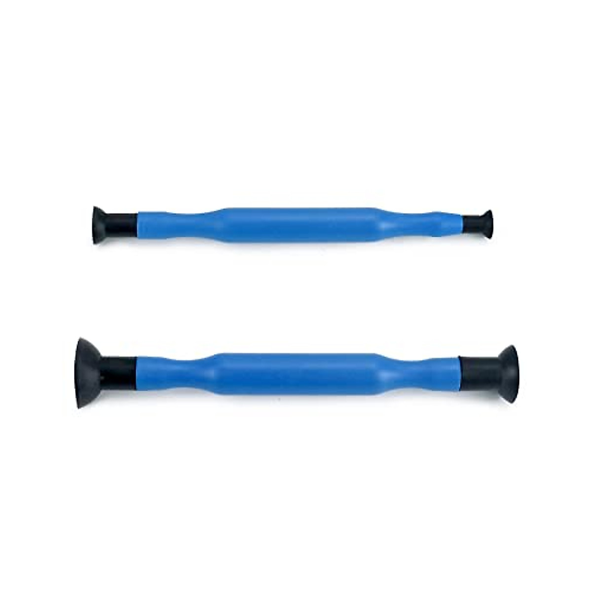 QWORK Valve Hand Lapping Stick, 4 Pack Double Ended Valve Grinding Tool with Suction Cup, Hand Valve Lapper Set 1-1/8, 1-3/8, 5/8, 3/16 Inch