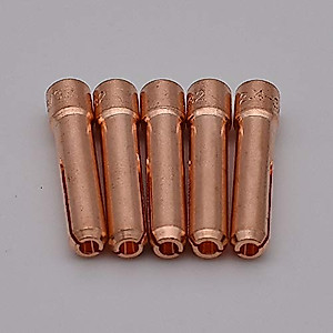 GZTIGWELD TIG Welding Torch STUBBY Gas Lens Collet Body 17GL332 3/32" & Collet 10N24S Copper Consumables KIT for WP 17 18 26 Torch 10PCS