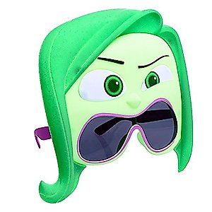 Costume Sunglasses Inside Out Disgust Sun-Staches Party Favors UV400 Green/Light Green, 12" x 7" x 1"