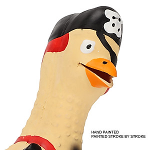 Pirate Chicken Screaming Dog Toy - Interactive Fun for Dogs & Pets - Halloween Favors