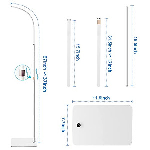 67" Adjustable Height Baby Monitor Floor Stand Holder for Infant Optics DXR-8 Pro,eufy HelloBaby and ANMEATE Baby Monitor,Owlet Kidsneed and BabySense Monitor，Also for Cameras with 1/4 Screw Mount