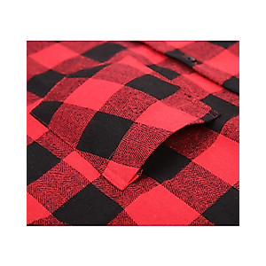 Uillnoodu Women's Flannel Plaid Shirts Long Sleeve Hoodie Regular Fit Button Down Casual Cotton