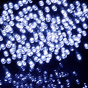 WATERGLIDE 1000 LED Christmas String Lights, 328 FT Green Wire LED Decorative Fairy Lights with Remote & 8 Modes, Waterproof for Outdoor Xmas Holiday Party Garden Wedding Home Decor, Cool White