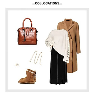 Women Fashion Handbags Wallet Tote Bag Shoulder Bag Top Handle Satchel Purse Set 4pcs (Blue)