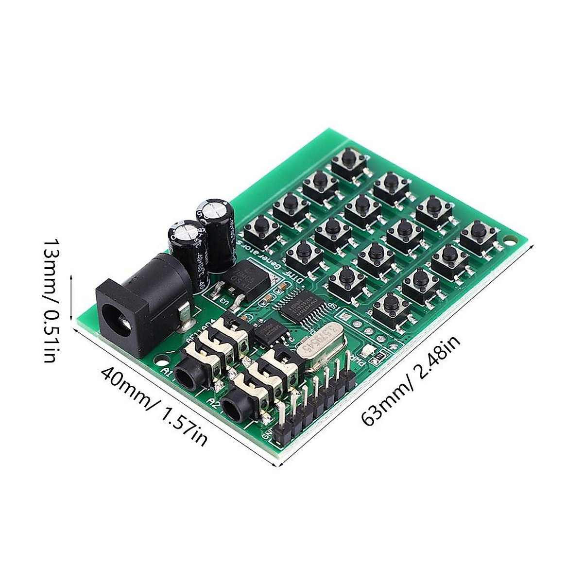 AE11A04 DTMF Generator Module 5~24VDC Audio Generator Board Dual Encode Transmitter for Dialing Keyboard