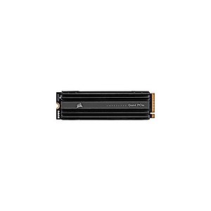 Corsair MP600 PRO 2TB M.2 NVMe PCIe x4 Gen4 SSD (Up to 7,000MB/sec Sequential Read & 6,550MB/sec Sequential Write Speeds, High-Speed Interface, 3D TLC NAND, Built-in Heatspreader) Black