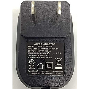 Genuine Shark AC Power Charging Adapter 16V DC 200mA for SV7728N Cordless Handheld Vacuum, XA7728N, YLS0041-T160020