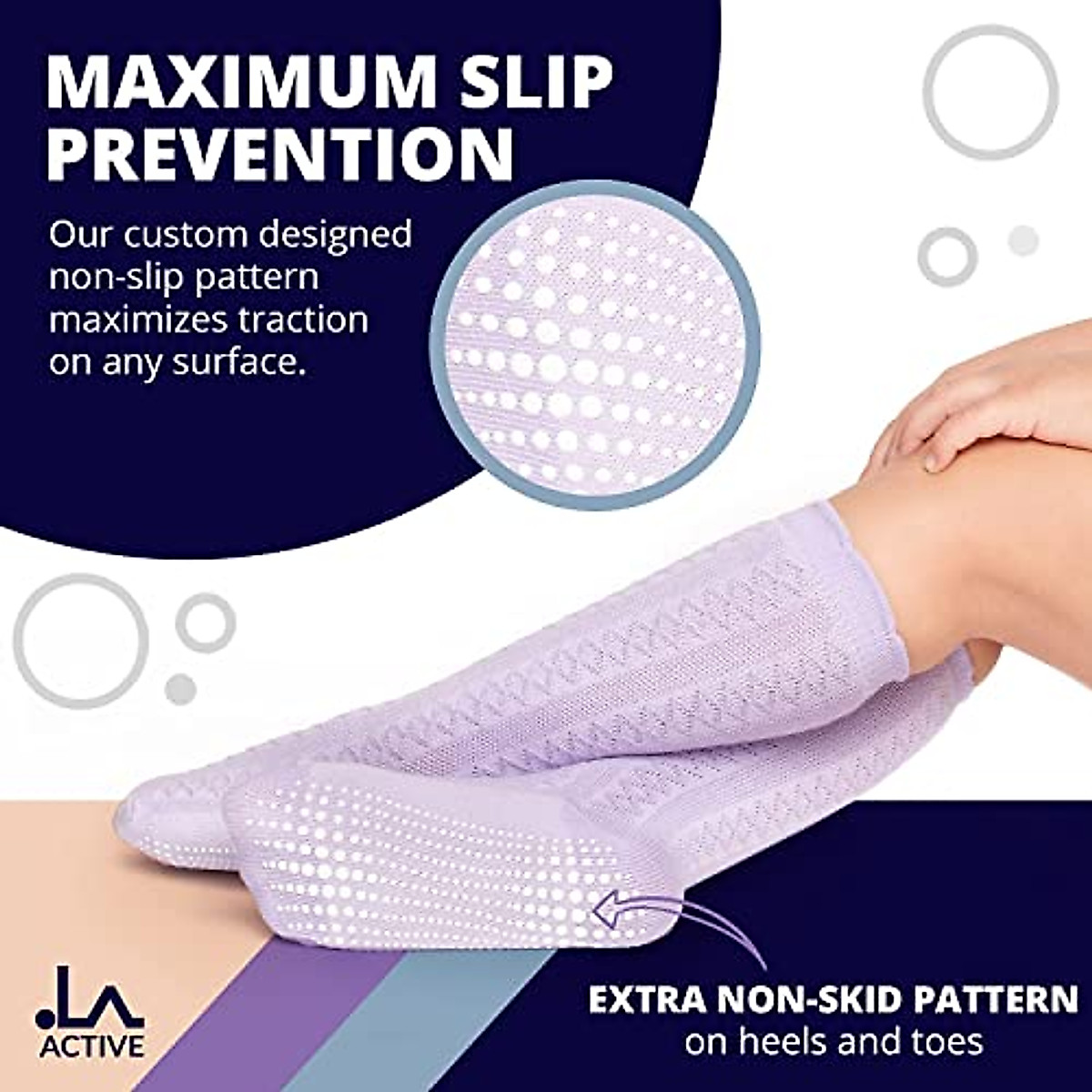 LA ACTIVE Girls Knee High Socks Cozy Warm Cotton Uniform Athletic Socks for Toddlers Dress Socks