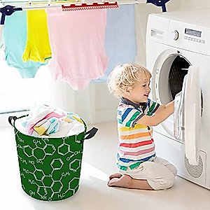Chemistry Science Oxford Cloth Laundry Basket with Handles Storage Basket for Toy Organizer Kids Room Nursery Hamper Bathroom