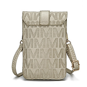 MKF Small Crossbody Cell Phone Purse Wallet for Women – PU Leather Cellphone Bag – Case with Shoulder Strap