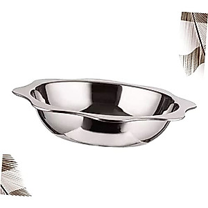 KJHBV Korean Cookware Stainless Steel Cooking Utensils Double Induction Cooker Pot Noodle Pot Hot Pot Cookware Hot Pot Pot Hot Pot Pot with Divider Two Flavors Soup Pot Yuan Yang Silver