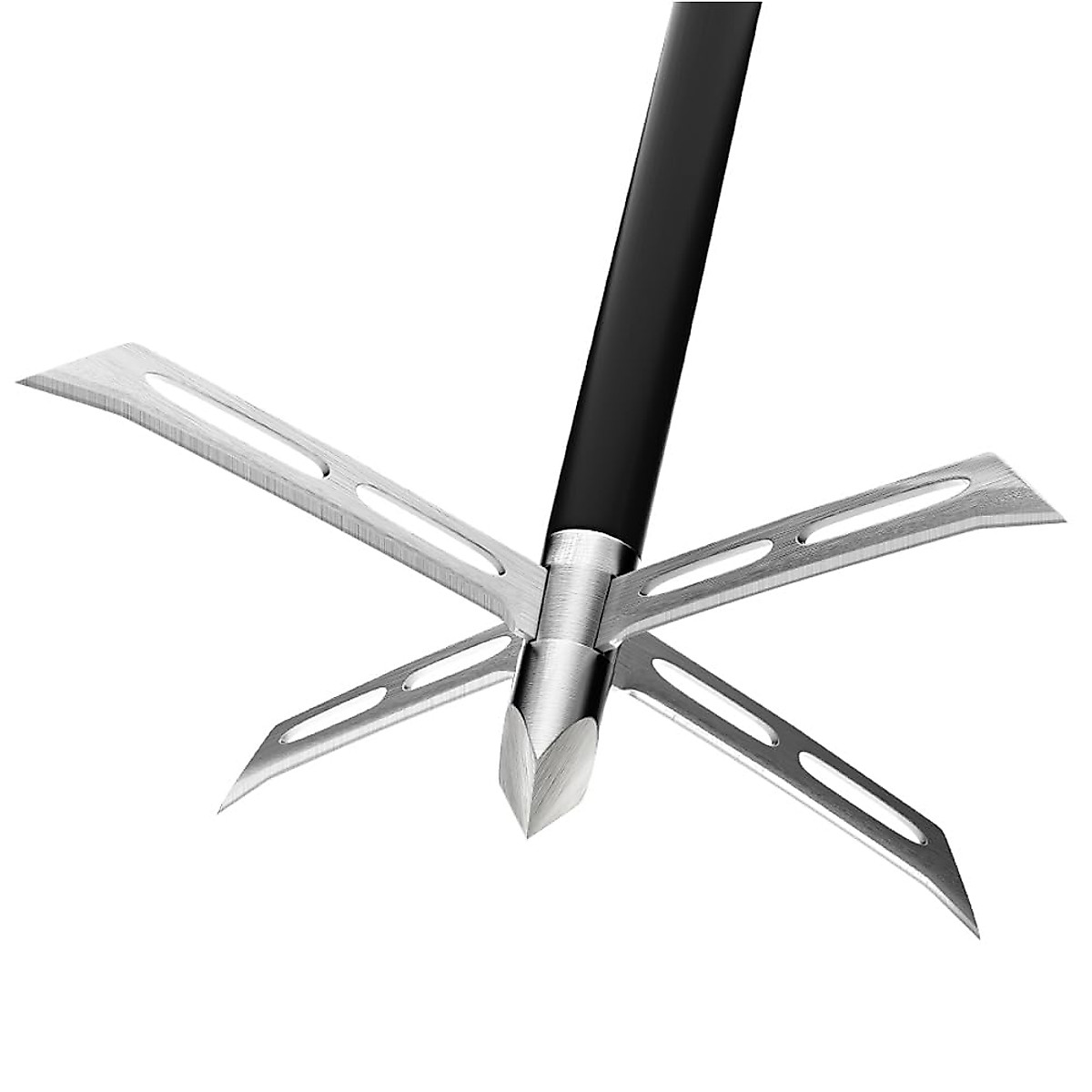 Sinbadteck Archery Broadheads, 3Pcs Pack 4 Fixed Blade Turkey Hunting Broadheads 200Gr Arrowhead Stainless Steel Bow and Arrow Hunting Tips