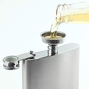 YWQ Solid Flasks Stainless Steel Flask & Funnel Set, 8 oz