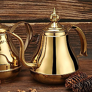 PDGJG Stainless Steel Coffee Drip Pot Gooseneck Kettle Teapot Tea Maker with Filter Induction Cooker Tea Kettle Kitchen Tools