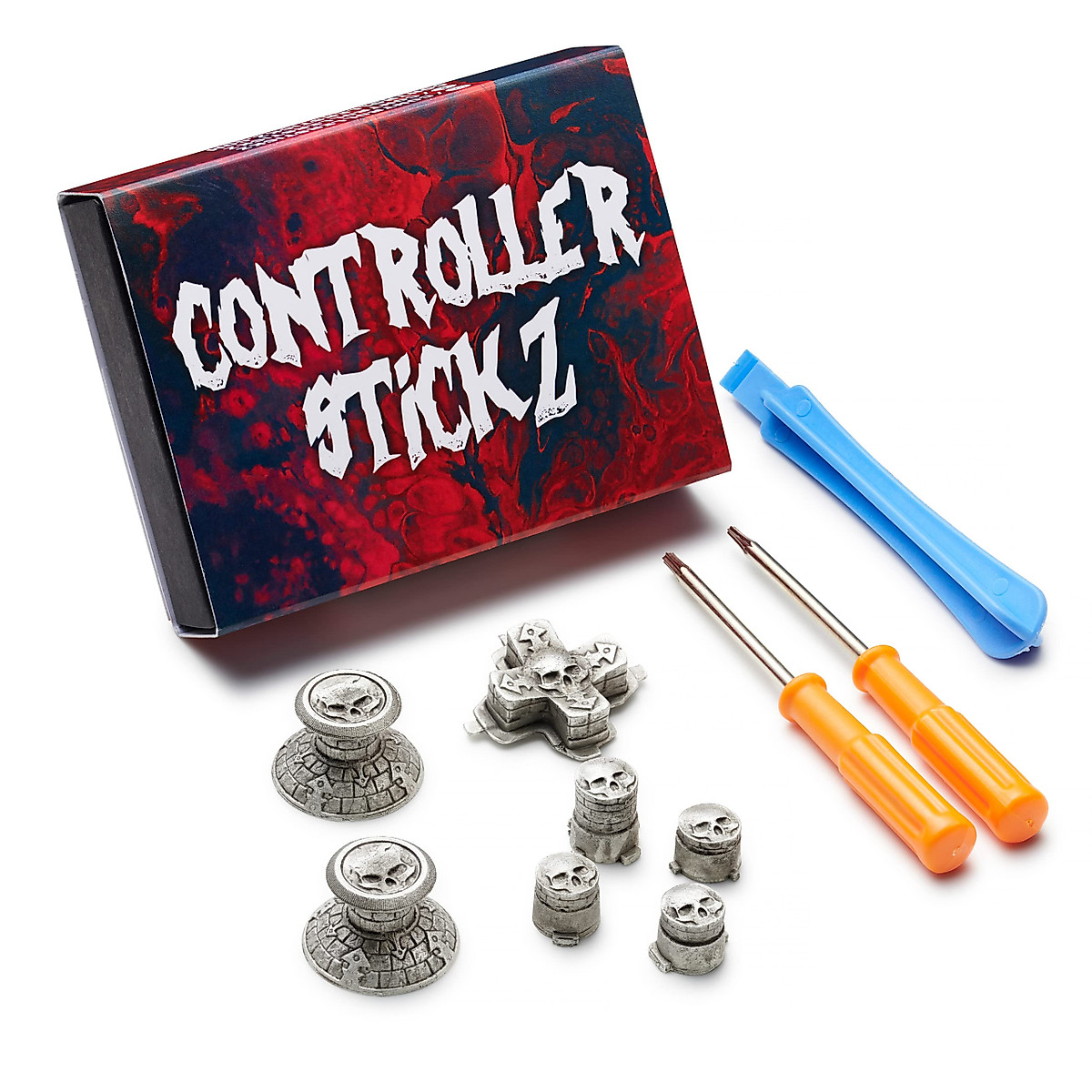 Xbox One Controller Buttons and Thumbstick Replacements for Xbox One Controller - Includes Screwdrivers & Pry Tool - ControllerStickz