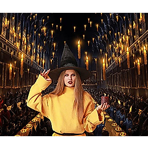 Magic Backdrop for Photography, Dinning Photo Background for Hogwarts Theme Party Decorations Supplies, Dinning Tapestry for Bedroom, Polyester 5x3ft