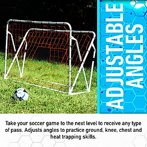 Franklin Sports Soccer Rebound Net - Training Soccer Net - Perfect For Backyard Soccer Practice - Portable 6'x4' Net With Steel Frame - White