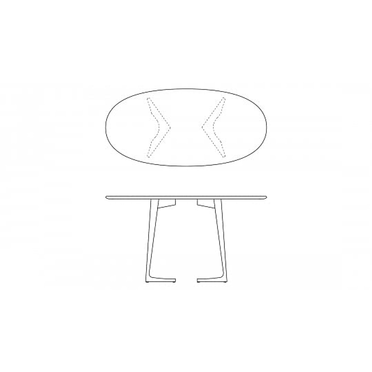 River 'Oval' Table. All solid Hardwood. Highest quality on Amazon.