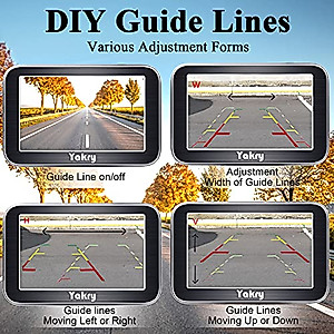 Yakry Backup Camera Hitch Rear View Kit 5 Inch HD 1080P Monitor System Car Truck SUV Minivan Easy Installation Waterproof Night Vision DIY Grid Lines 2022 Y12