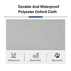 BAOBOTE Elevated Dog Bed, Indoor-Outdoor Pet Camping Raised Cot for Foldable Comfortable Portable Washable & Breathable Easy Clean Hammock Chair for Dogs Medium and Small Dogs(Large 36" x 36" x 10")