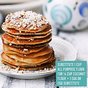 Viva Naturals Organic Coconut Flour (4 lbs) - Gluten Free Flour Substitute for Keto, Paleo and Vegan Baking, Low Fat and Fiber-Rich Coconut Baking Flour, Non-GMO, Unbleached and Unrefined, 1.81 kg