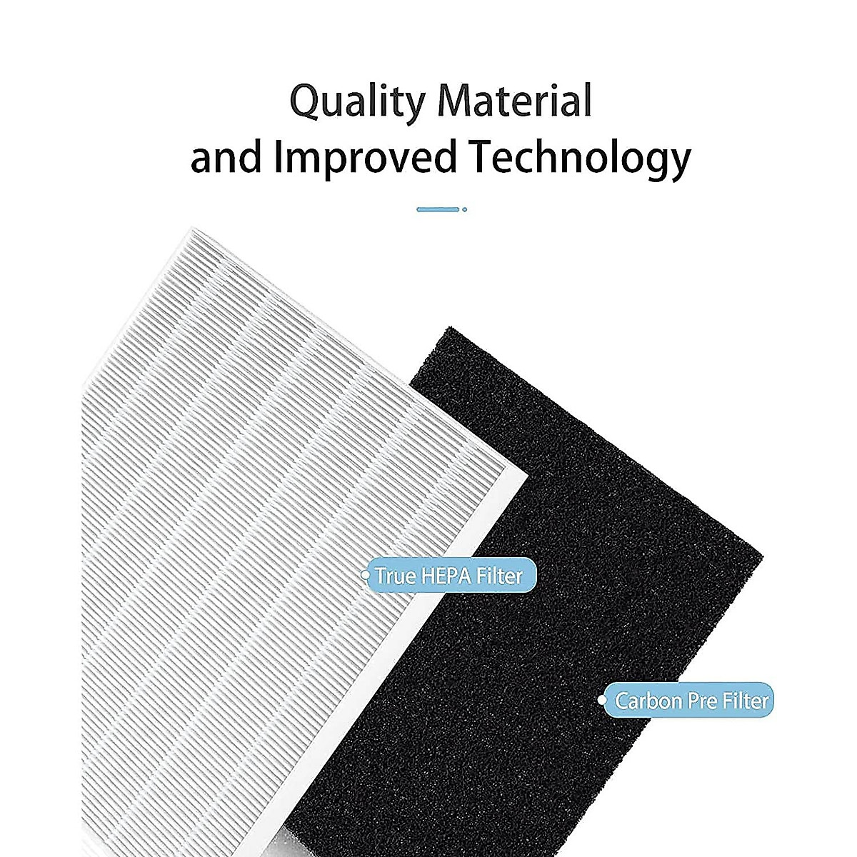 115115 Size 21 Filter A Compatible with Winix PlasmaWave Air Purifier C535, 5300, 5300-2, 6300, 6300-2, AM90, P300, True HEPA Filter with 4 Carbon Pre-Filters