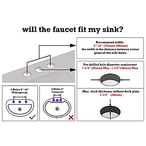 ENZO RODI 8 inch Bathroom Faucets Widespread Brushed Gold, Two-Handle Bath Lavatory Sink Faucet, for 3-Holes Wide, with Metal Lift Pop-up Drain Assembly, Transitional Mid-Arc Spout