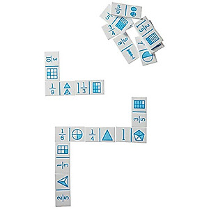 Didax Educational Resources Hands-On Math Fraction Dominoes, 24 pcs