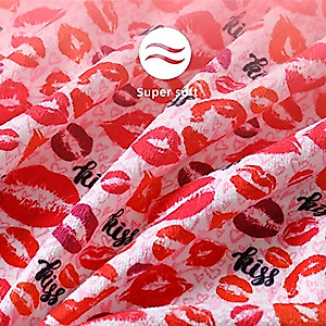 AIKAOS Microfiber Hair Towel Wrap for Women,Dries Hair 50% Faster,2 Button-Loop Closure,Children Set Absorbent Quick Dry Twisty Anti Frizz Towel for Curly,Long,Thick Hair((Lips))