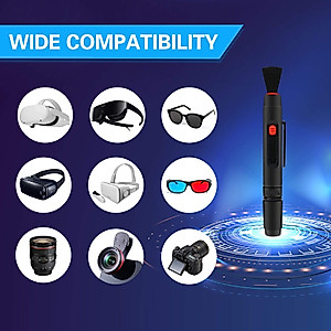COSOOS Lens Cleaning Pen Compatible with Oculus Quest 2, Quest, Rift S, HTC Vive, PS4 VR Headset, Drone, Cameras, Optical Lens, Lens Cleaning Kit, Dust & Fingerprint Cleaning Tool