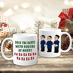 Arsemica Funny Christmas Coffee Mug, 11oz Christmas Story Drinking Cup Merchandise, Novelty Holiday Party Cups for Table Decorations, Xmas White Elephant Gifts for Women Men (Horry)