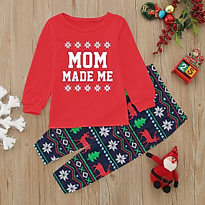 TOUPKO Christmas Pajamas for Family, Funny Letter Family Christmas Pjs Matching Sets Snowflake Short Sleeve Xmas Sleepwear (But I Do, Women/X-Large)