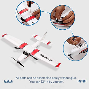 GoolRC RC Plane, 2.4GHz 2 Channel Remote Control Airplane, EPP Foam RC Glider for Beginners and Adults