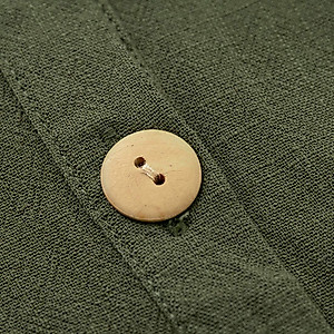 Simplee kids Baby Rompers Unisex Cotton Linen Handmade Romper Jumpsuit Solid Color Long Sleeve Jumpsuit