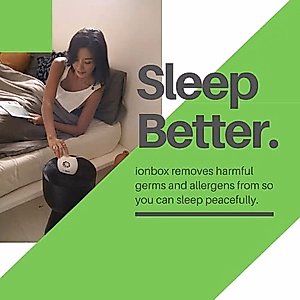 IonPacific ionbox - Air Ionizers for Home, Negative Ion Filtration System, Quiet Air Freshener for Bedroom, Office, Kitchen, Portable Air Filter Odor, Smoke Dust, Pets, Eliminator, Mini Air Cleaner