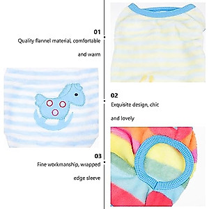 Dog Clothes for Small Dogs, Girl Winter Warm Sweaters Cat Rabbit Bunny Vest Flannel Pet Costume for Chihuahua Dachshunds Cats or Puppy,4 PCS XXS