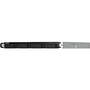 QNAP TS-464U-RP-8G-US 4 Bay High-Speed Rackmount Dual-2.5GbE NAS Intel® Celeron® N5105/N5095 CPU, 8GB DDR4 Memory and 2.5GbE (2.5G/1G/100M) Network Connectivity (Diskless)