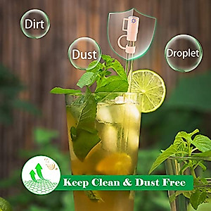 Straw Covers Cap for Stanley Cup, 4Pcs Silicone Straw Topper Compatible with Stanley 40&30 Oz Tumbler with Handle, Straw Covers for Reusable Straws, Straw Tip Covers for Stanley Cups Accessories