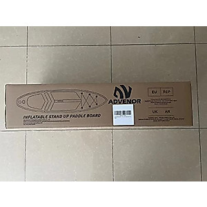 ADVENOR Paddle Board 11'x33 x6 Extra Wide Inflatable Stand Up with SUP Accessories Including Adjustable Paddle,Backpack,Waterproof Bag,Leash,and Hand Pump,Repair Kit (Green)