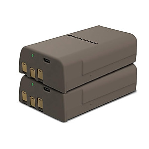 Stealth Cam FieldMax MAX-PAK Rechargeable 12-Volt/5000 mAh Lithium Battery Cartridge, Compatible w Hunting Cellular Trail Cameras, USB Charging Cable Included, 2-Pack