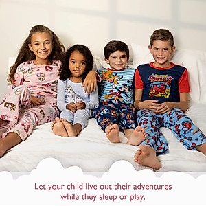 Disney Girls' Doc McStuffins 4-Piece Snug-Fit Cotton Pajamas Set, Doc's Uniform Lambie, 2T