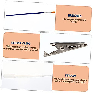 SAFIGLE 2 Sets Set Model Coloring Kit Glass Dropper Small Tool Kit Airbrush Kit for Nails Kids Easel Set Metal Model Nail Set for Kids Model Craft Spray Kit Models Craft Spraying Tool Case