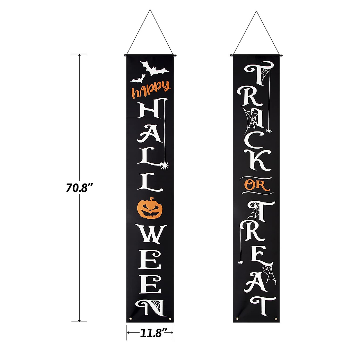 Spooky Halloween Outdoor Banners - Trick or Treat Signs