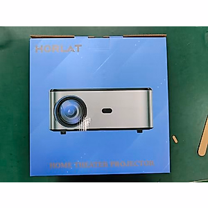 HORLAT Projector with 5G WiFi and Bluetooth, 550 ANSI Full HD 1080P Outdoor Projector 4K Support, Auto/4P/4D Keystone & 50% Zoom, Movie Projector Compatible with Phone/Laptop/TV Stick/PS5