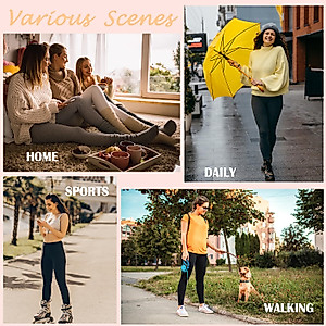 yeuG 7 Pack High Waisted Leggings for Women Tummy Control Soft Workout Yoga Pants(Black X 3,Dark Grey X 2,Wine Red,Navy,Large-X-Large)