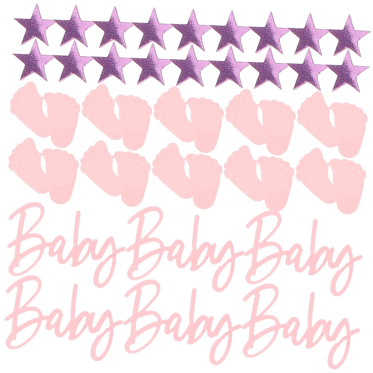 2pcs 1 Baby Shower Birthday Party Prop Table Scatter Confetti Party Favors Birthday Party Layout Supply Baby Confetti Birthday Confetti Shower Party Supplies Genders Reveal Ideas