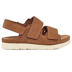 UGG Girls K GOLDENSTAR Slingback Sandal, Chestnut, 5 Big Kid