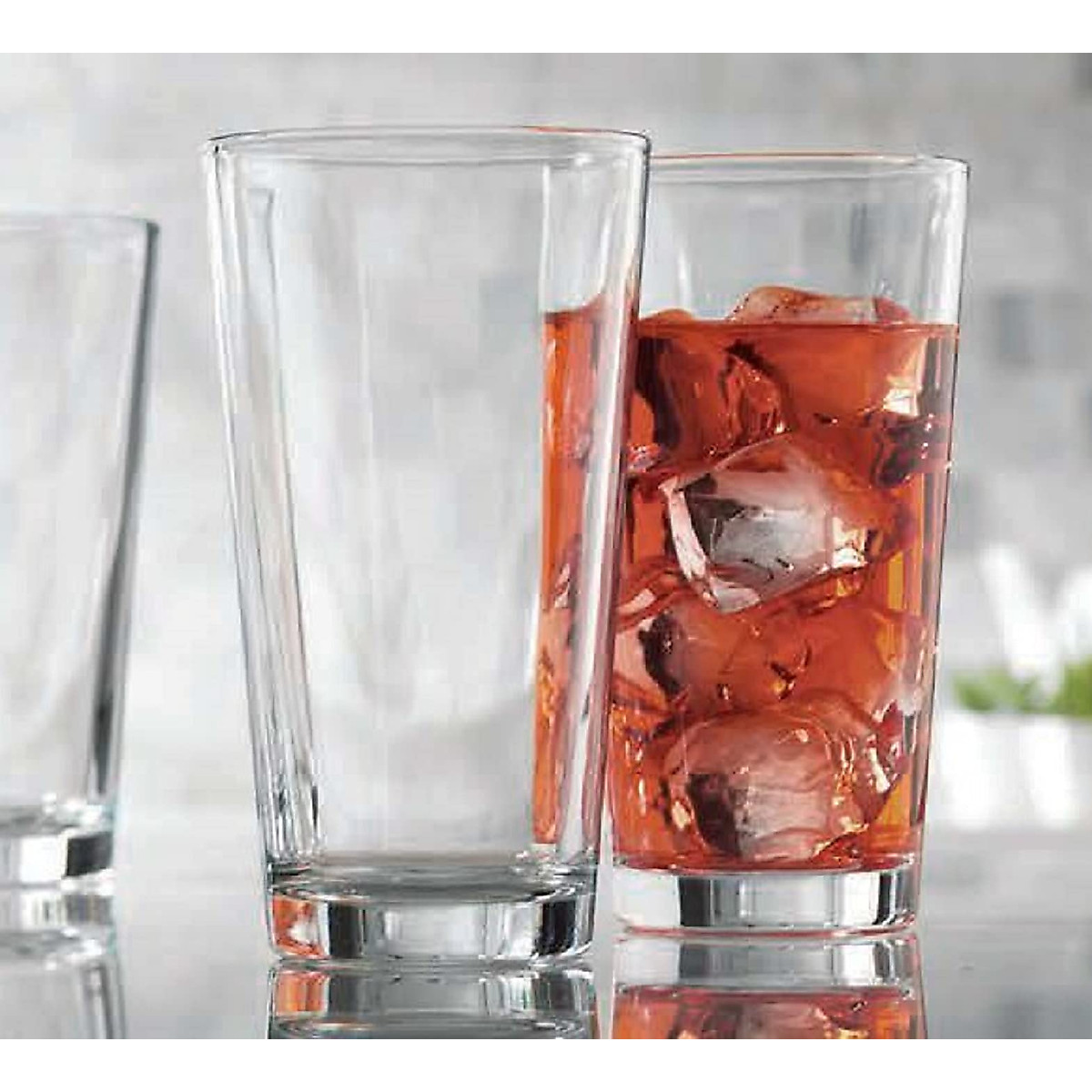 Glaver's Drinking Glasses Set Of 10 Highball Glass Cups 17 OZ. Basic Water Glasses, Beer, Juice, Cocktails, Wine, Iced Tea, Bar Glasses. Dishwasher Safe.