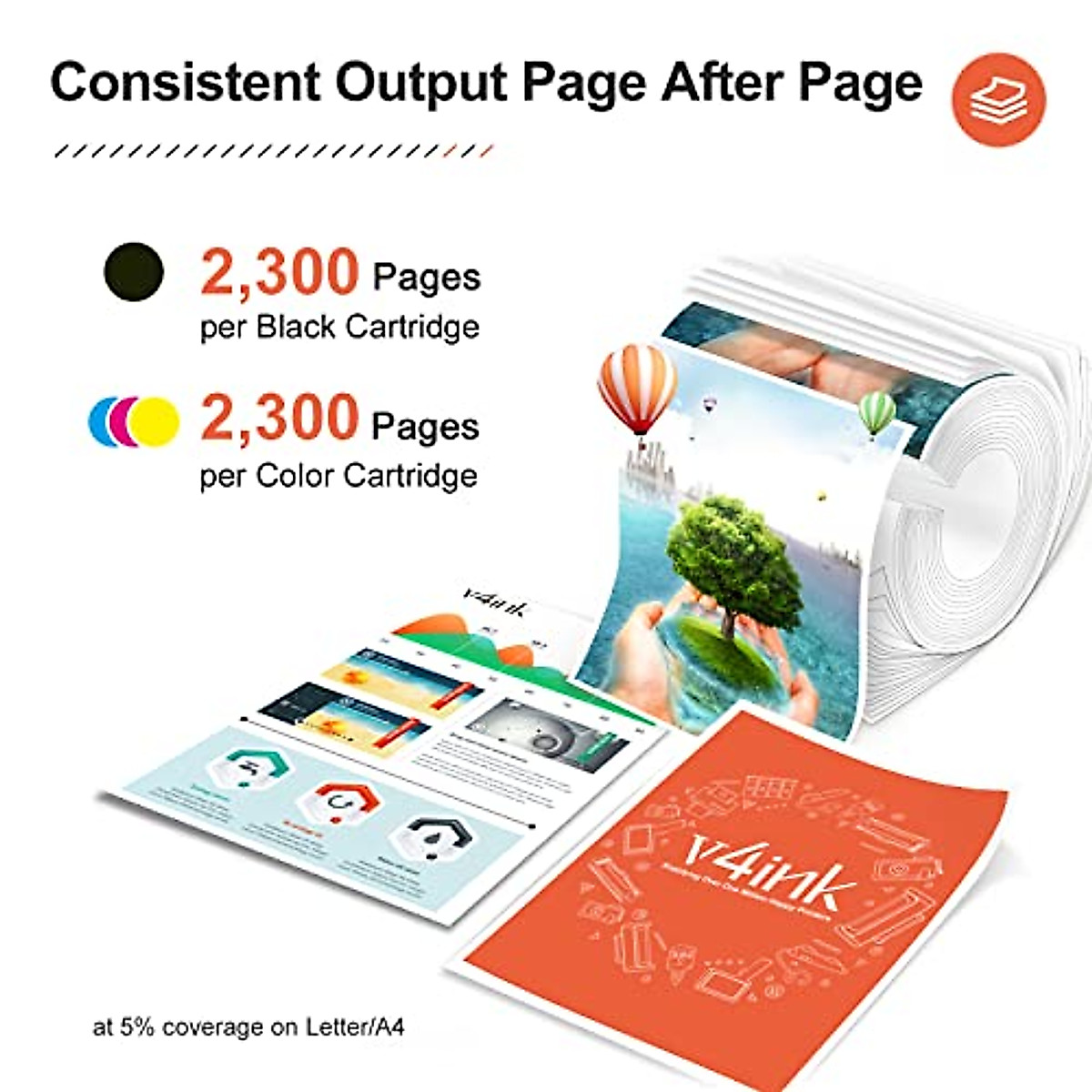 v4ink Remanufactured 410A Toner Cartridge Replacement for HP 410A 410X CF410A CF411A CF412A CF413A Toner Set for HP Color Pro M452dn M452dw M452nw MFP M477fnw M477fdw M477fdn M377dw Printer, 4-Pack